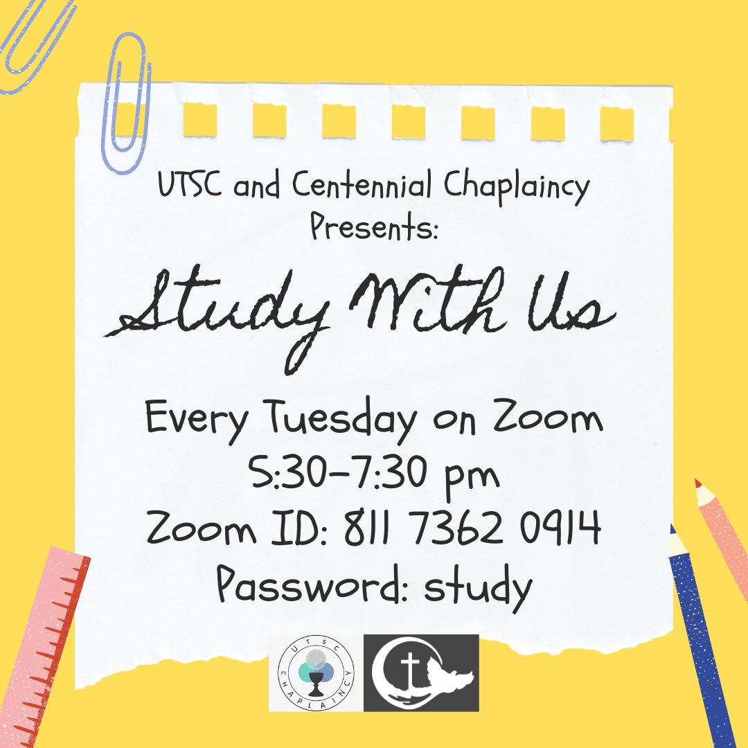 Study with Us – UTSC Catholic Chaplaincy